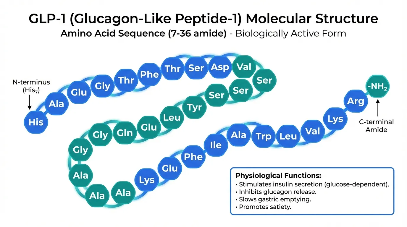 GLP-1 Molecular Profile and Structure | Peptide Protocol Wiki