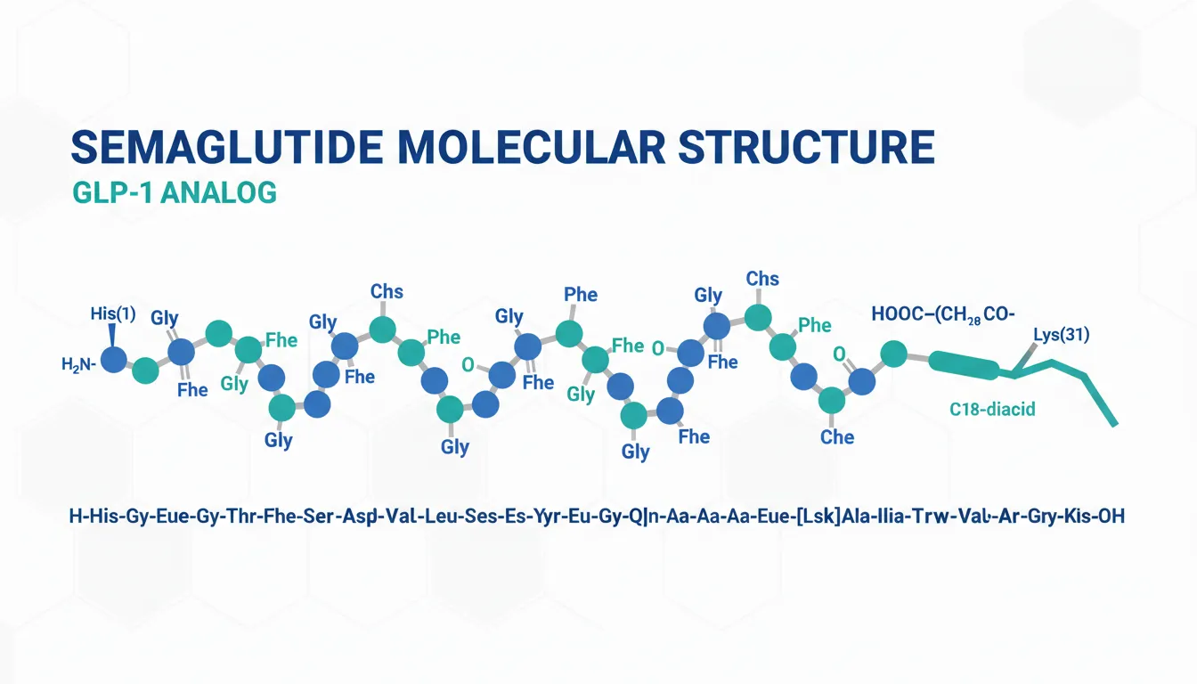 Semaglutide Molecular Structure and Properties | Peptide Protocol Wiki