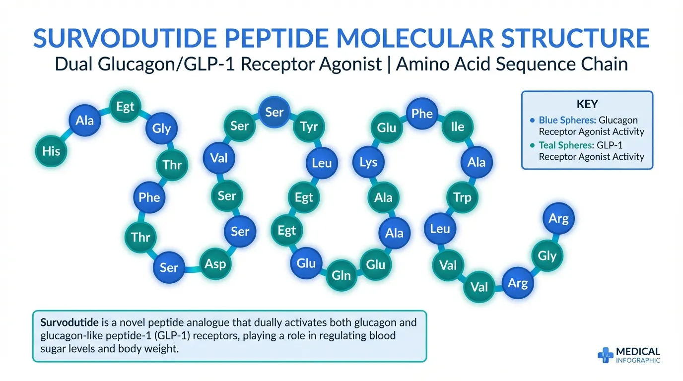 Survodutide Molecular Structure and Properties | Peptide Protocol Wiki